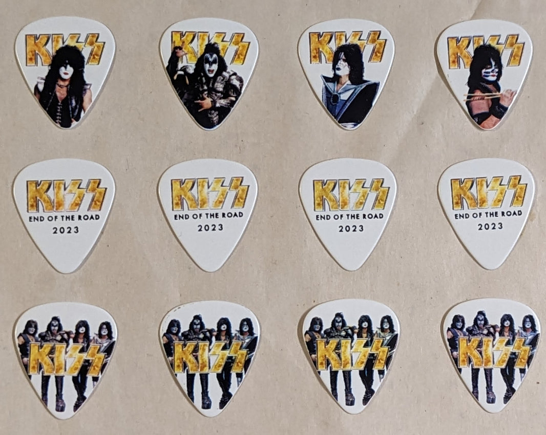 KISS 2023 End of the Road Tour USA Guitar Picks – KISS Pick Haven